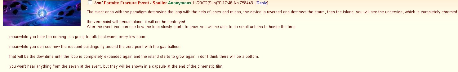 Firex - Fortnite Leaks on Twitter: "🚨- Um anonimo do site 4chan fez um vazamento sobre o Evento ...