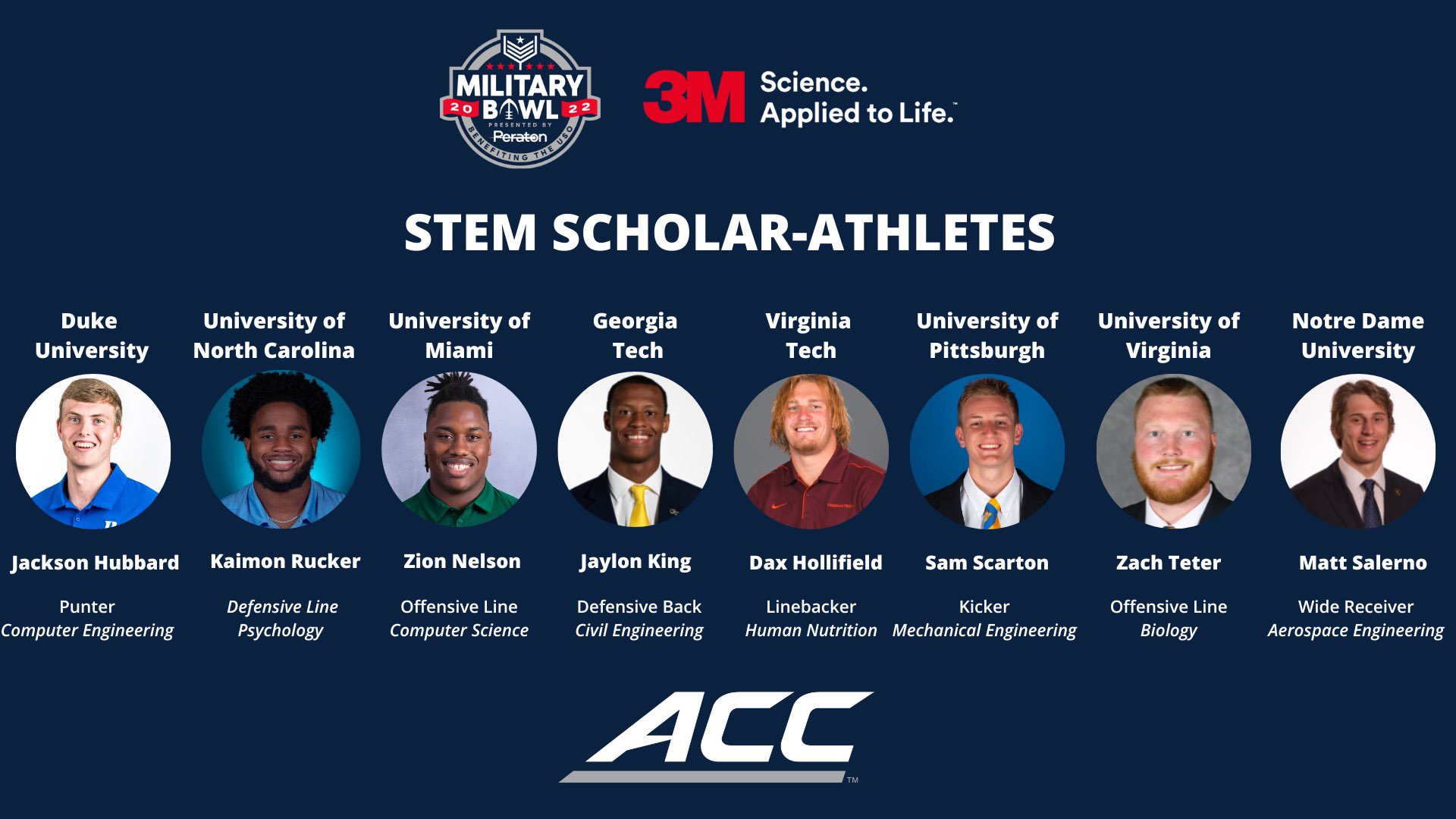 Military Bowl on Twitter: "The #MilitaryBowl and @3M are proud to announce the members of the ...