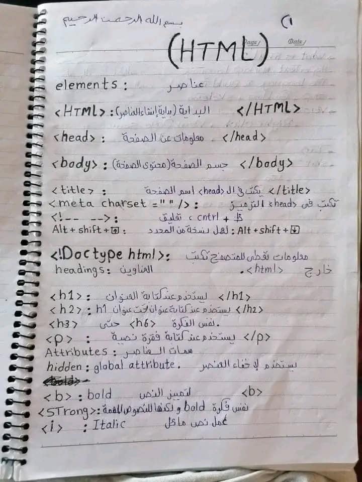 🔰 مـلـخـص كـورس HTML و CSS ملخص لكورس HTML و CSS للمهندس "أسـامـة ...