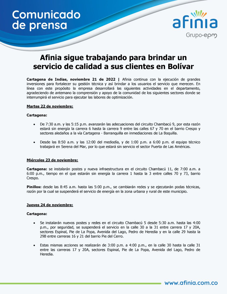 Afinia Grupo EPM on Twitter: Afinia Grupo EPM on Twitter: