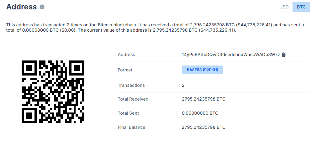 James Seyffart on Twitter: "Osprey disclosed their BTC wallet address for $OBTC. Matches up with ...