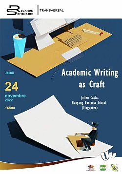 Laboratoire REGARDS on Twitter: "Séminaire transversal : Academic Writing as Craft // November ...