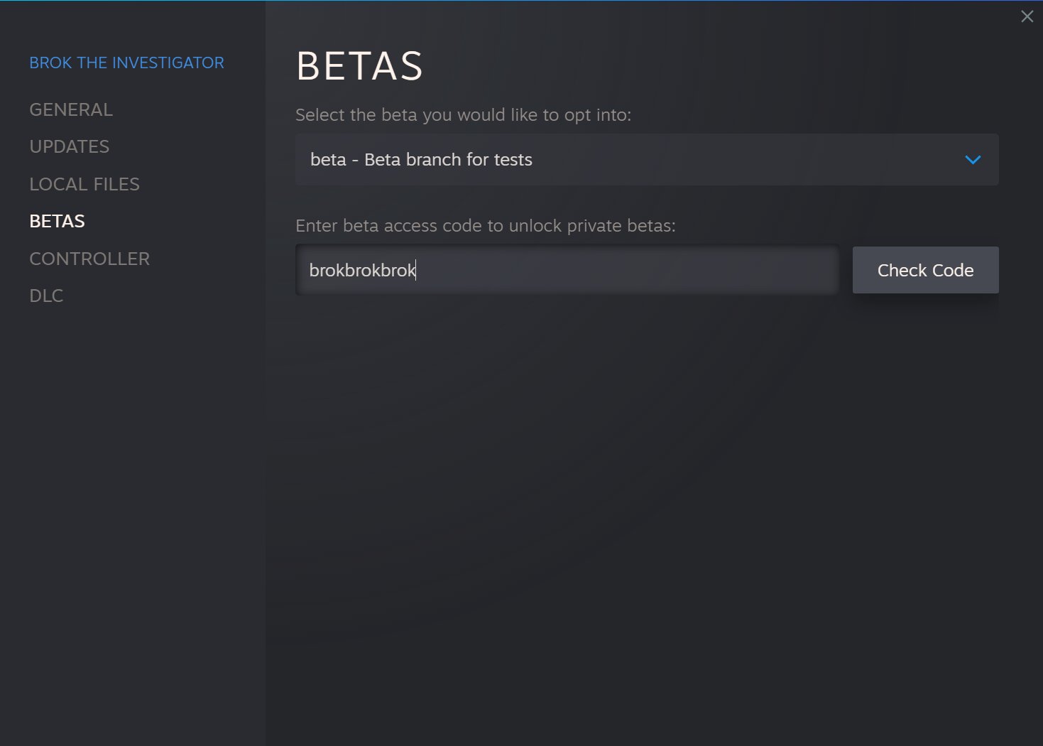 BROK 🐊 SOON ON CONSOLES! on Twitter: "To access the Beta branch, do: - Right click on the game ...