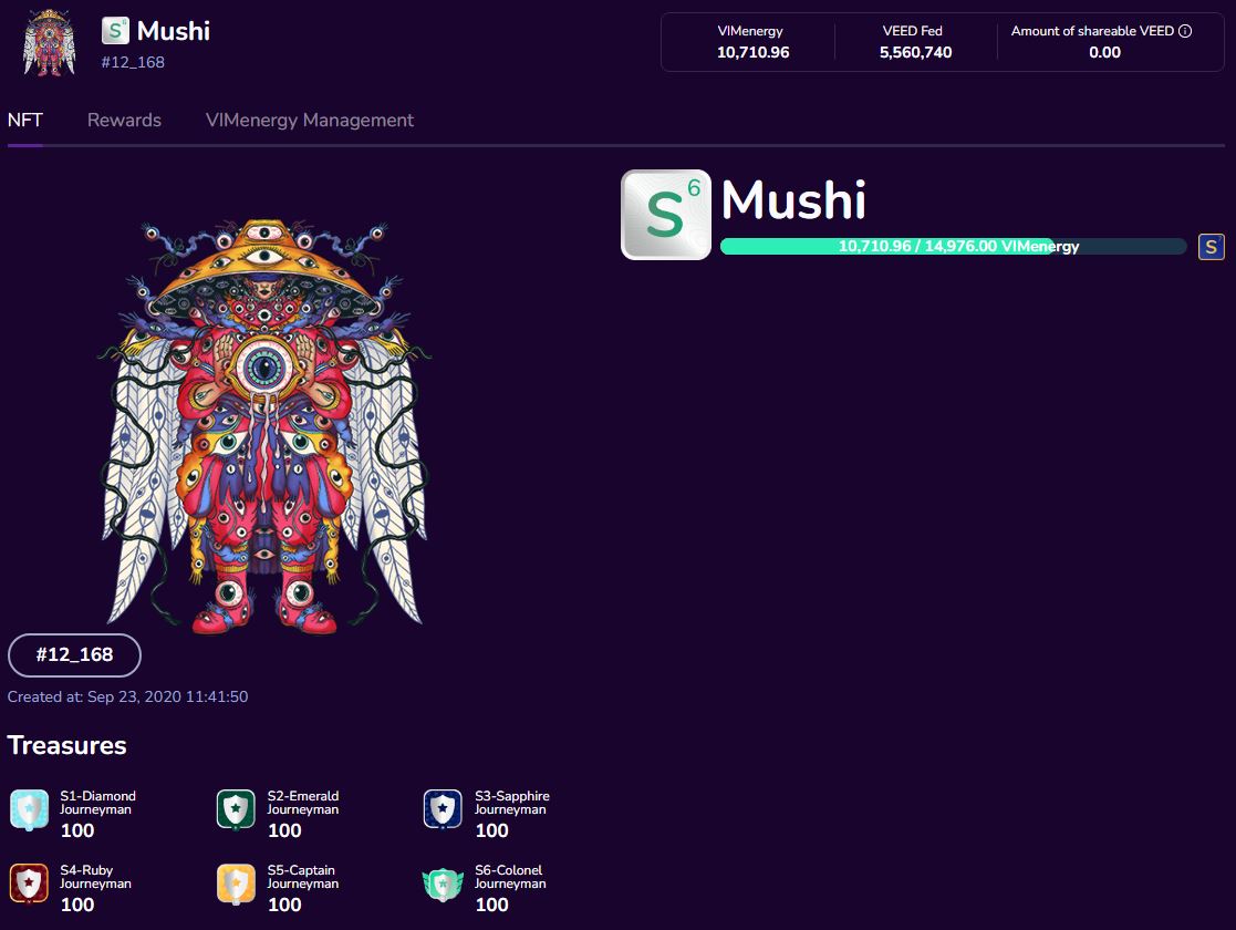 VIMworld on Twitter: "Congratulations to the Mushi VIM #12_168 owner for reaching S6 Tier and ...