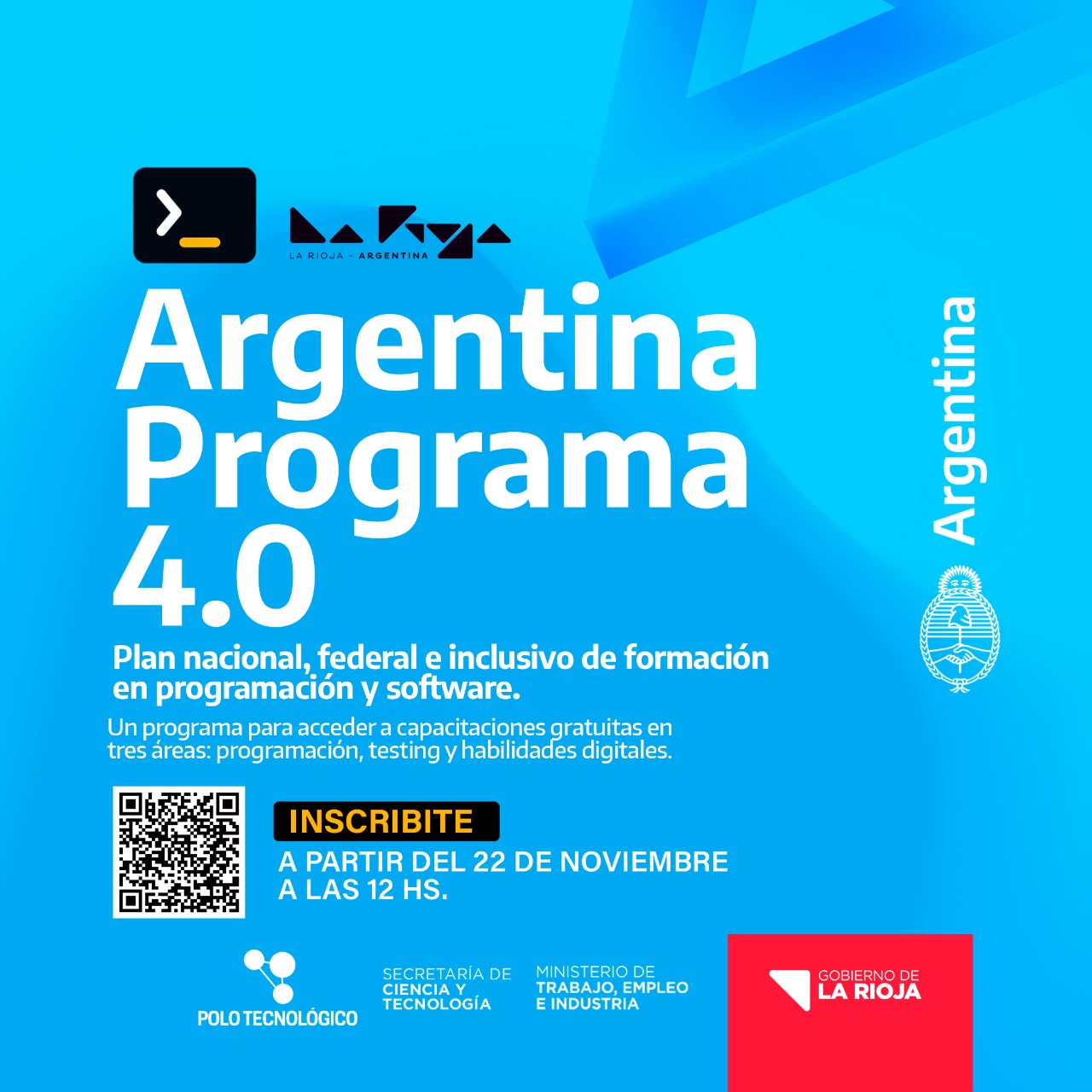 Polo Tecnológico La Rioja on Twitter: "Argentina Programa 4.0 🖥 Con el plan nacional, federal e ...