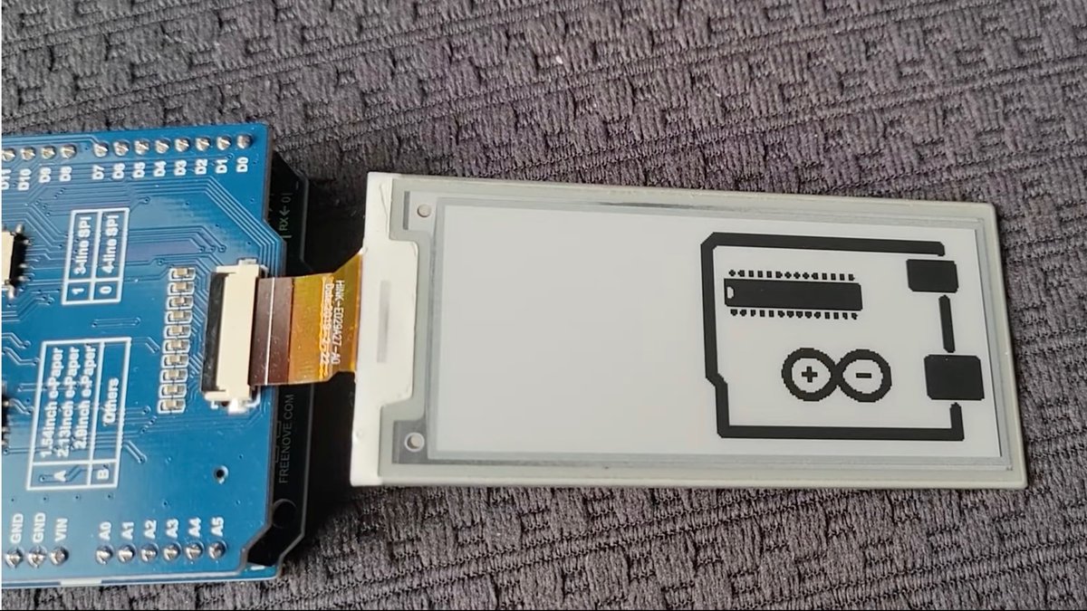 Arduino On Twitter Fastcoderus Recently Shared His Experiments With Driving Epaper 