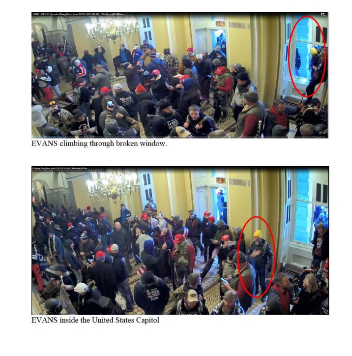 Scott MacFarlane on Twitter: "Judge has sentenced Treniss Evans to 20 days jail in Capitol riot ...