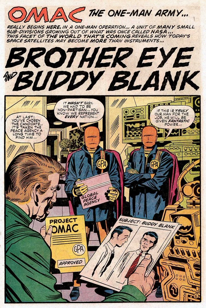 「Some non-consecutive pages from Jack Kirby's madcap OMAC #1 」Dan ...
