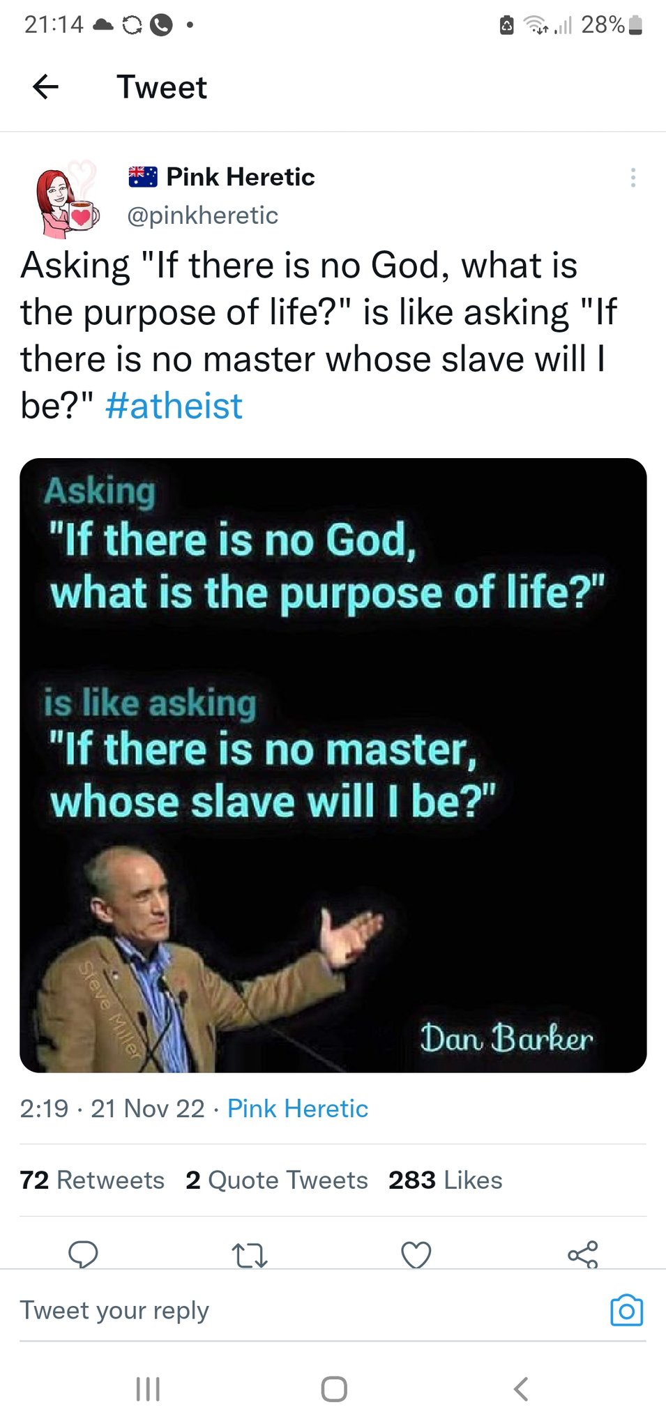 Natural Theist on Twitter: "Guys, you can do better. Atheism or skepticism doesn't need to get ...