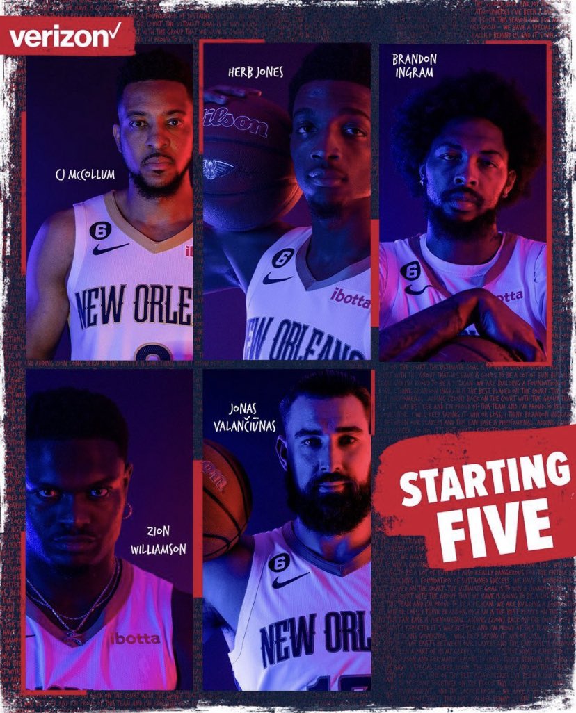New Orleans Pelicans on Twitter: "Starting five is live #pelicans ...