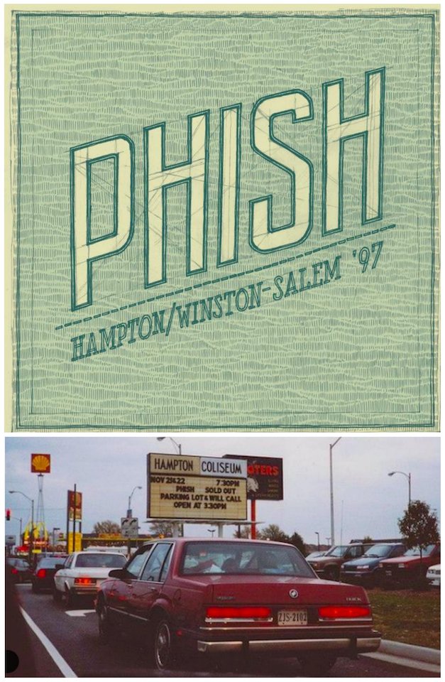 Kevin Shapiro on Twitter: "25yrs since #phish 11/21/97-11/22/97 @HamptonColiseum - their first 2 ...