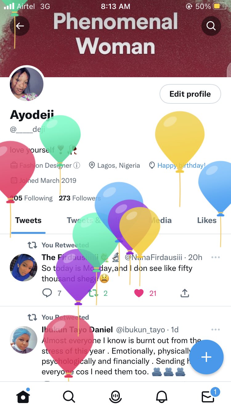 Ayodeji on Twitter: "I got balloons today 🥺 ️ https://t.co/zSRWJibFEI" / Twitter