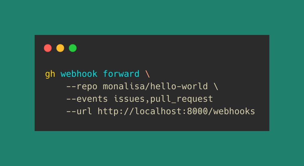 GitHub on Twitter: "We've just launched a public beta of webhook forwarding in the GitHub CLI 💡 ...
