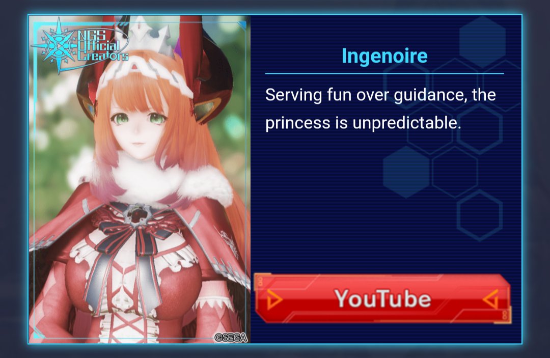 ingenoirePSO2 on Twitter: "Oh hey, the NGS official creators site got an update to be cooler ...