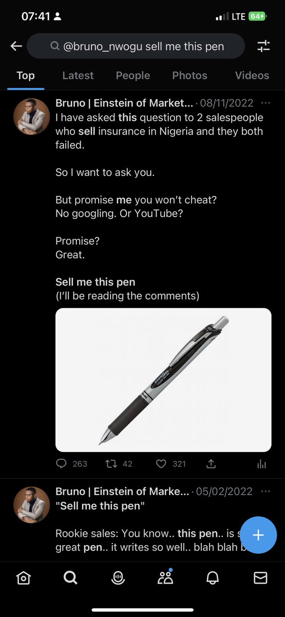 I asked 85,000 people on twitter to sell me a pen. And even though ...