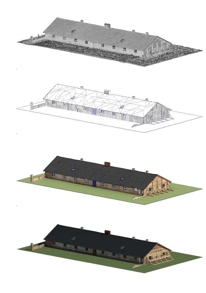 Auschwitz Memorial on Twitter: "The BIM models of a barracks 7 at the ...