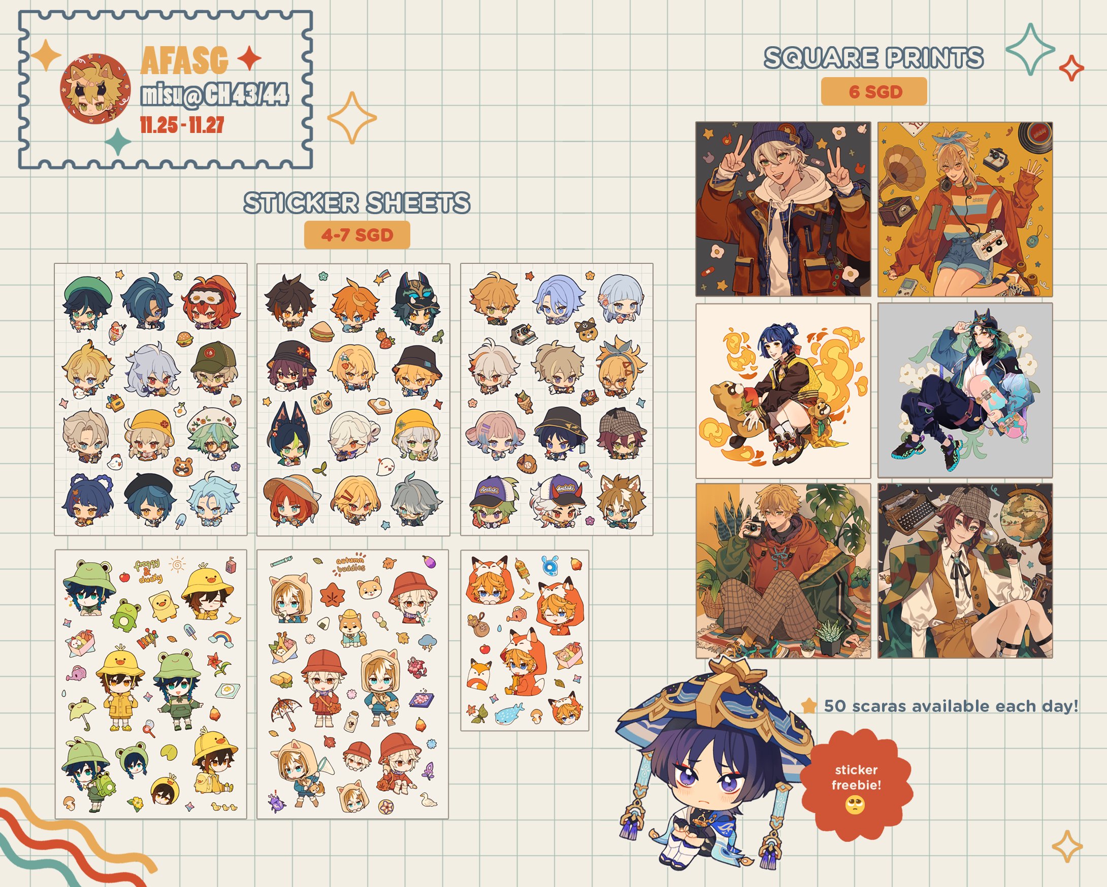 Misu 😓🤡 @short break 🥺 on Twitter: "My catalogue for AFASG this weekend! Super nervous but also ...