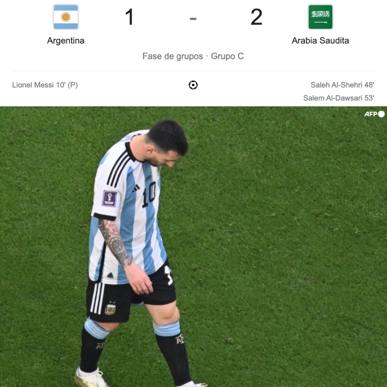 Invictos On Twitter Ft Argentina 1 2 Arabia La Primera Gran