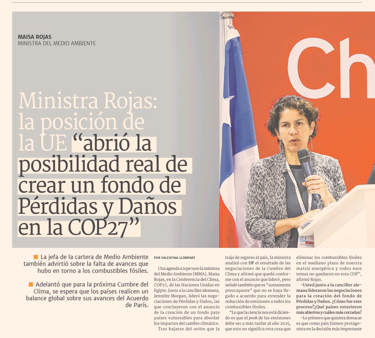 Ministerio Del Medio Ambiente On Twitter Casi Al Cierre De La Cop27