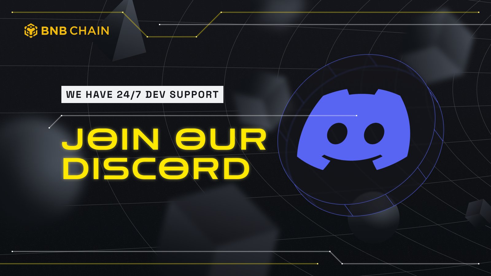 BNB Chain on Twitter: "Our dedicated #developer Discord offers 24/7 tech support for all your # ...