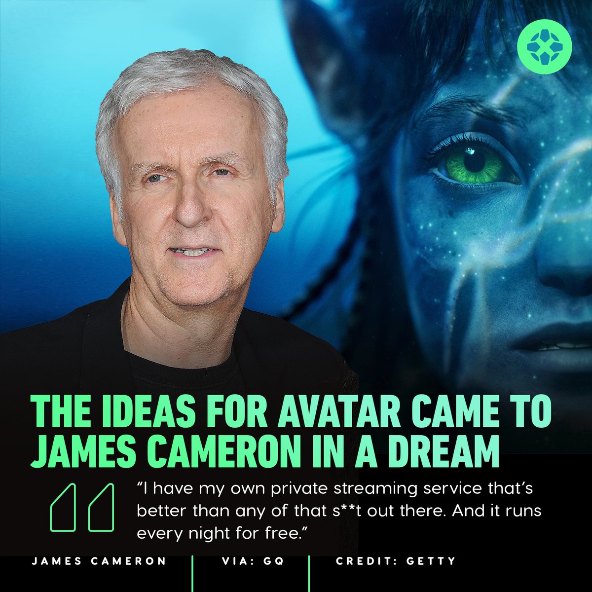 Director James Cameron told GQ that he has a rich dream life and that ...