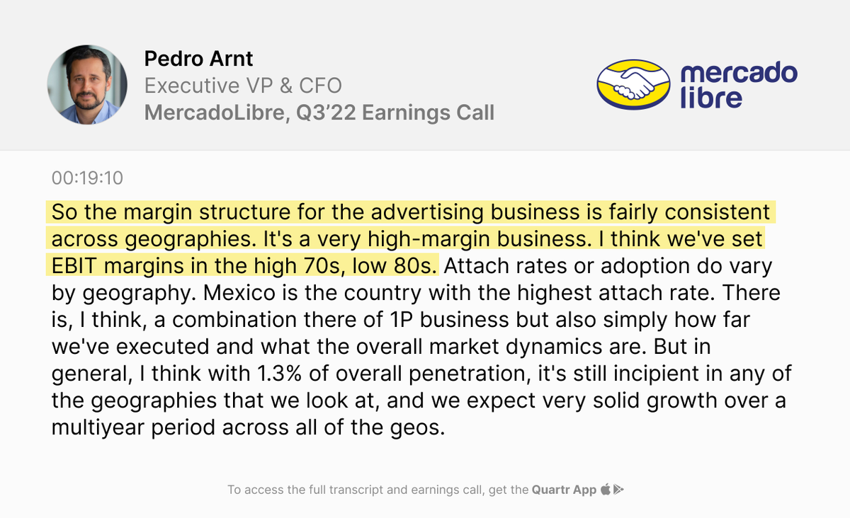 Brazilian e-commerce & fintech giant $MELI reported a strong Q3 despite ...