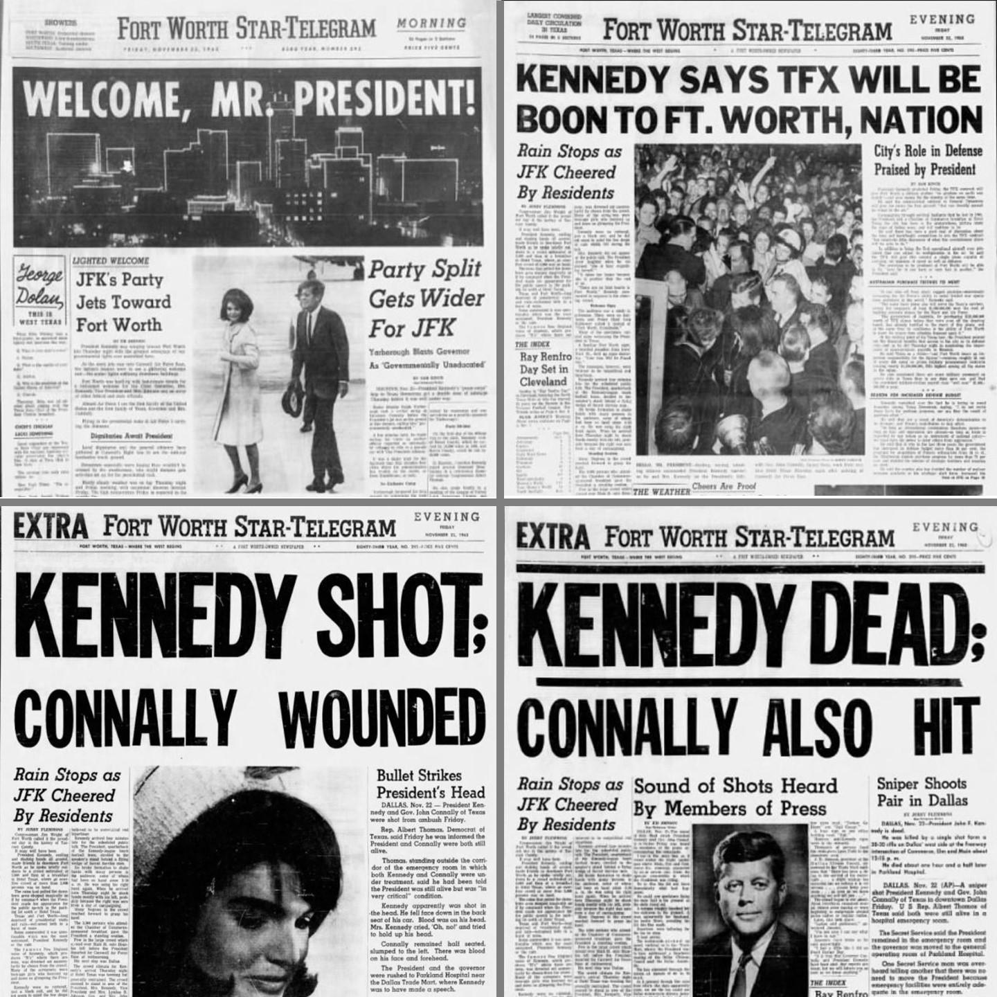John F Kennedy Assassination Newspaper