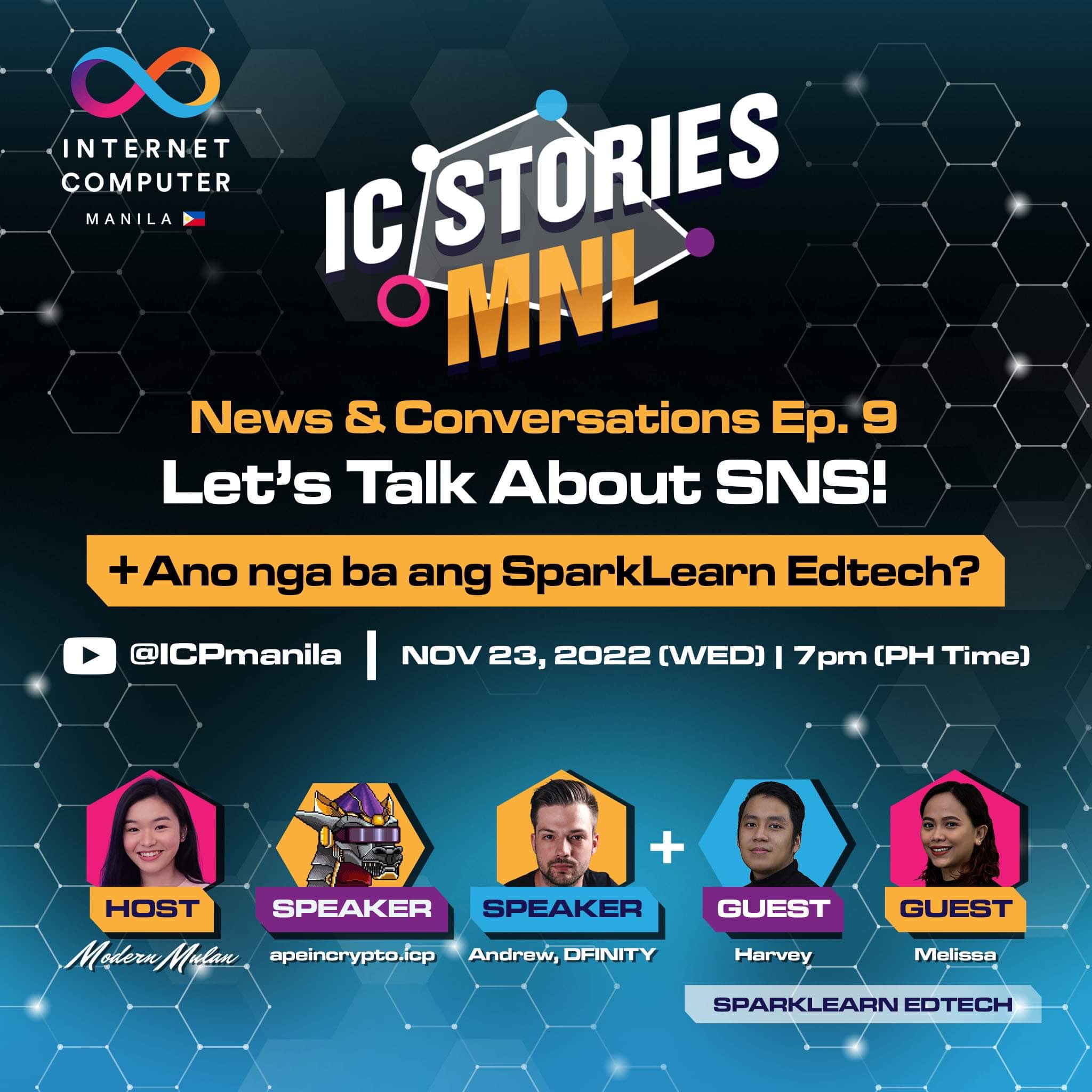Internet Computer Protocol (ICP) Manila 🇵🇭 on Twitter: "Samahan kame ngayong Nov. 23 (Wed) 7pm ...