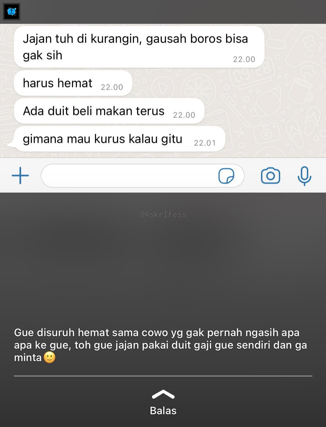 Askrlfess on Twitter: ""TITIPAN" kalian pernah ngalamin kek bestie gue ini gak? btw bestie gue ...