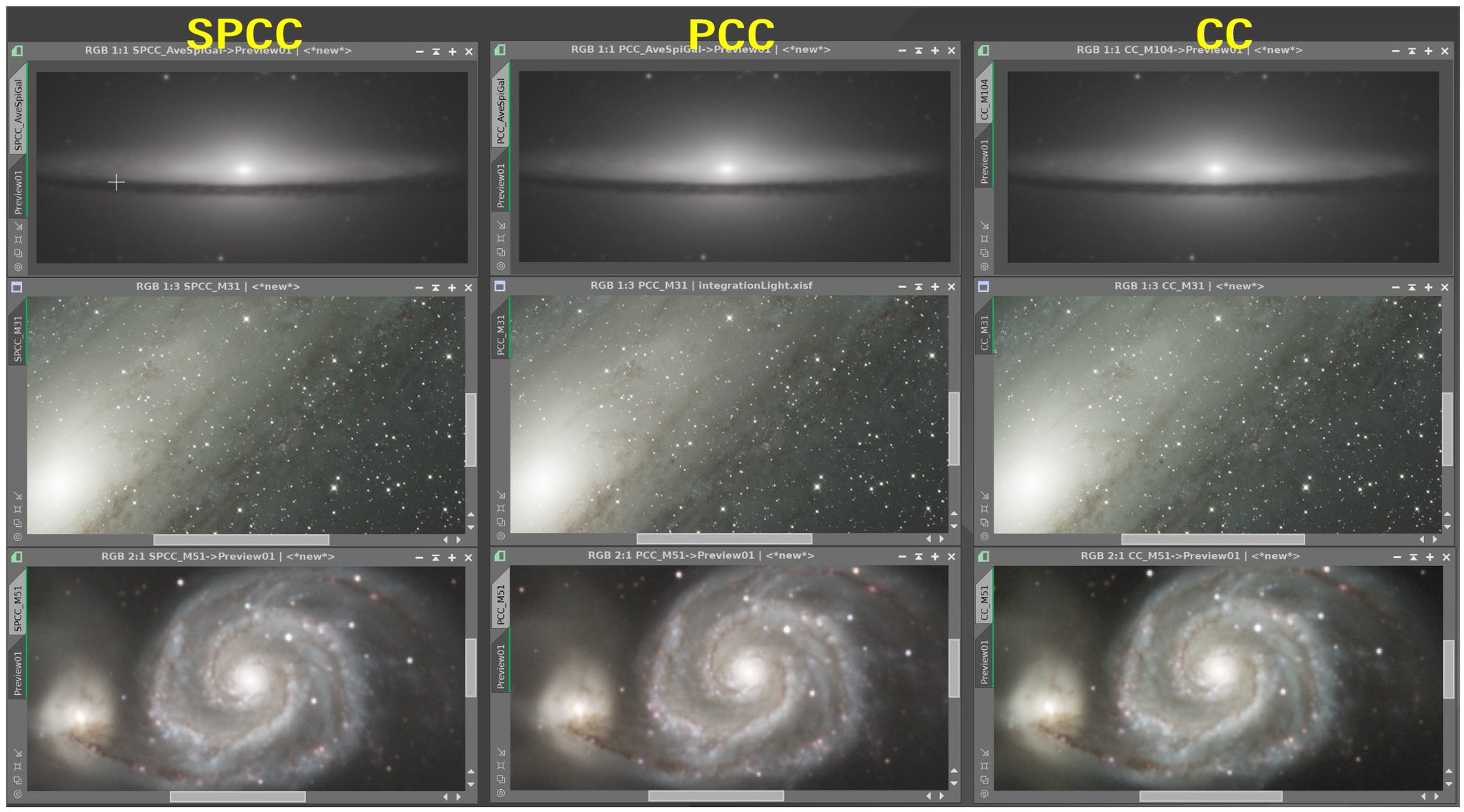 だいこもん on Twitter: "Gaiaカタログのダウンロードが終わったので，SPCCを試してみました．それぞれの方法で，色の差わずかに出ていると思います https://t.co ...