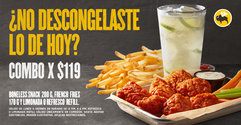 Buffalo Wild Wings on Twitter: "Cambia hoy el tupper por algo más rico. 😂🙄 ¡Mejor pide tu combo ...