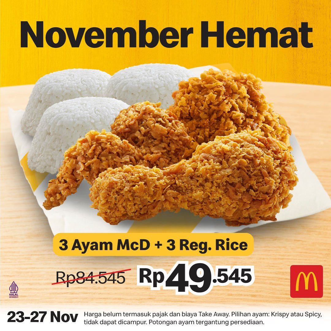 Racun Belanja | Info Diskon, Promo, Cashback on Twitter: "McDonald's November Hemat 🍟 🗓️ 23-27 ...