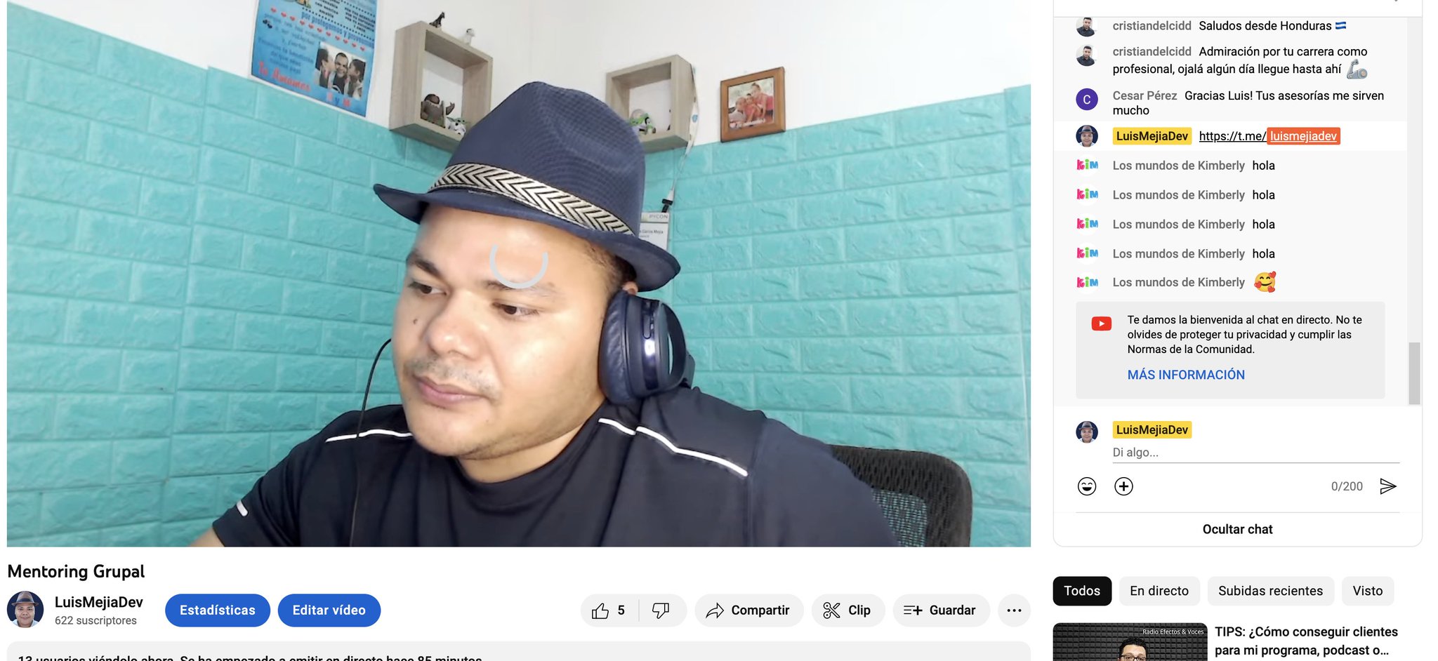 LuisMejiaDev on Twitter: "Haciendo en vivo, Mi hija apoyandome desde su canal de YT https://t.co ...