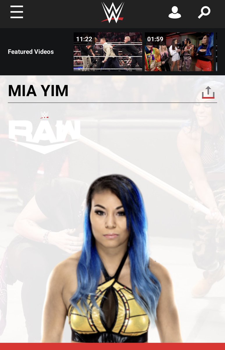 Wrestling News on Twitter: "WWE dropped the Michin name on the Superstars page and she’s Mia Yim ...
