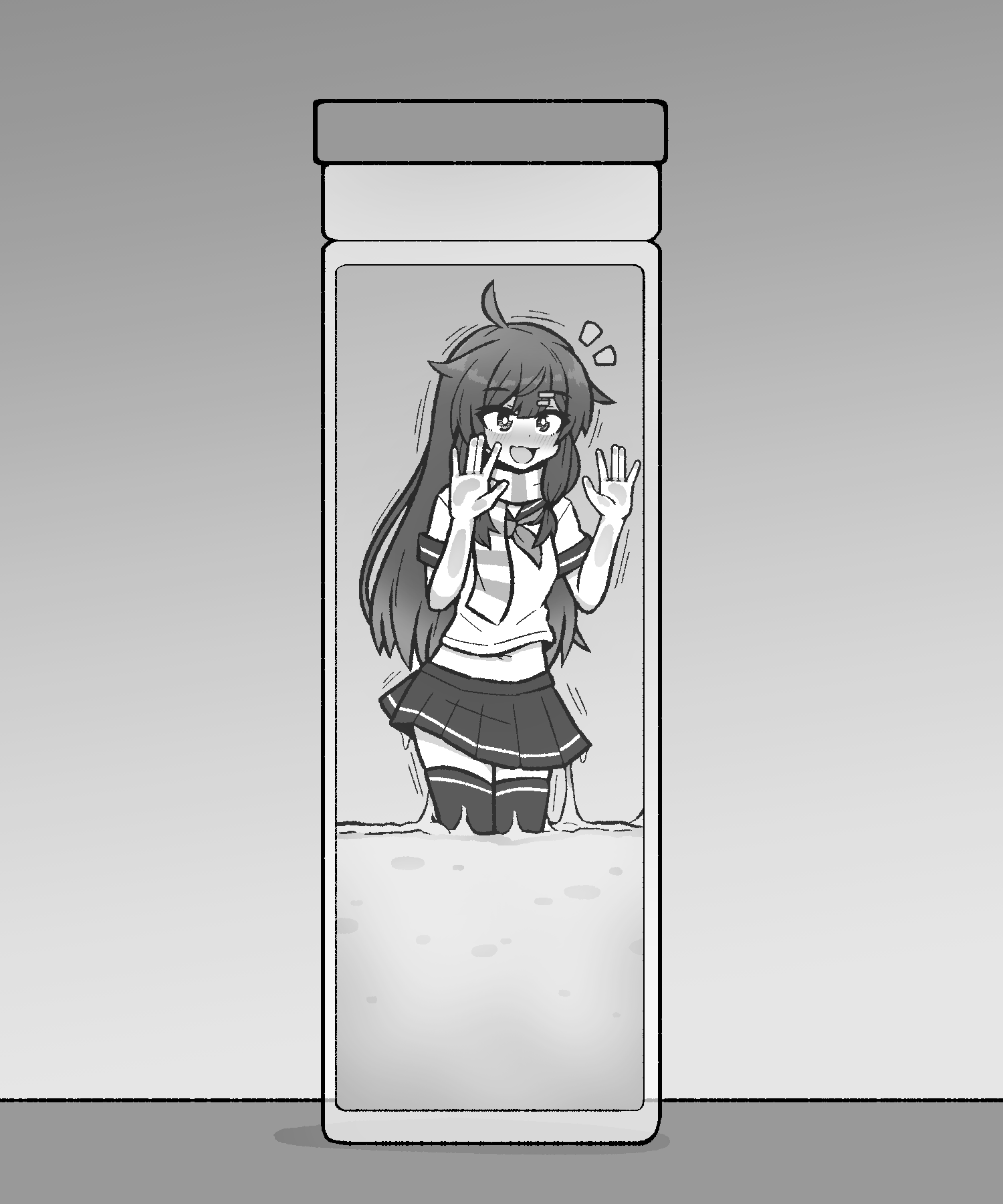 ink on Twitter: "“Science experiment goes wrong.” (OC commission for @Kouhai_Violet) https://t ...