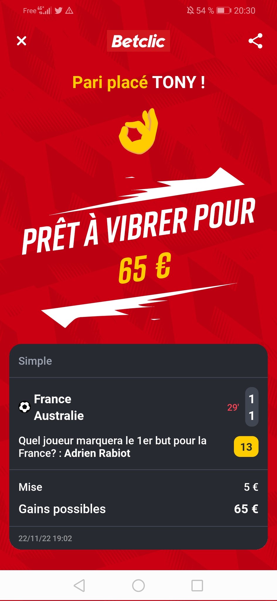 🇺🇦🇵🇸S/o Nyto🇵🇸🇺🇦 on Twitter: "@Betclic Du coup c bien pour moi les chef ? https://t.co ...