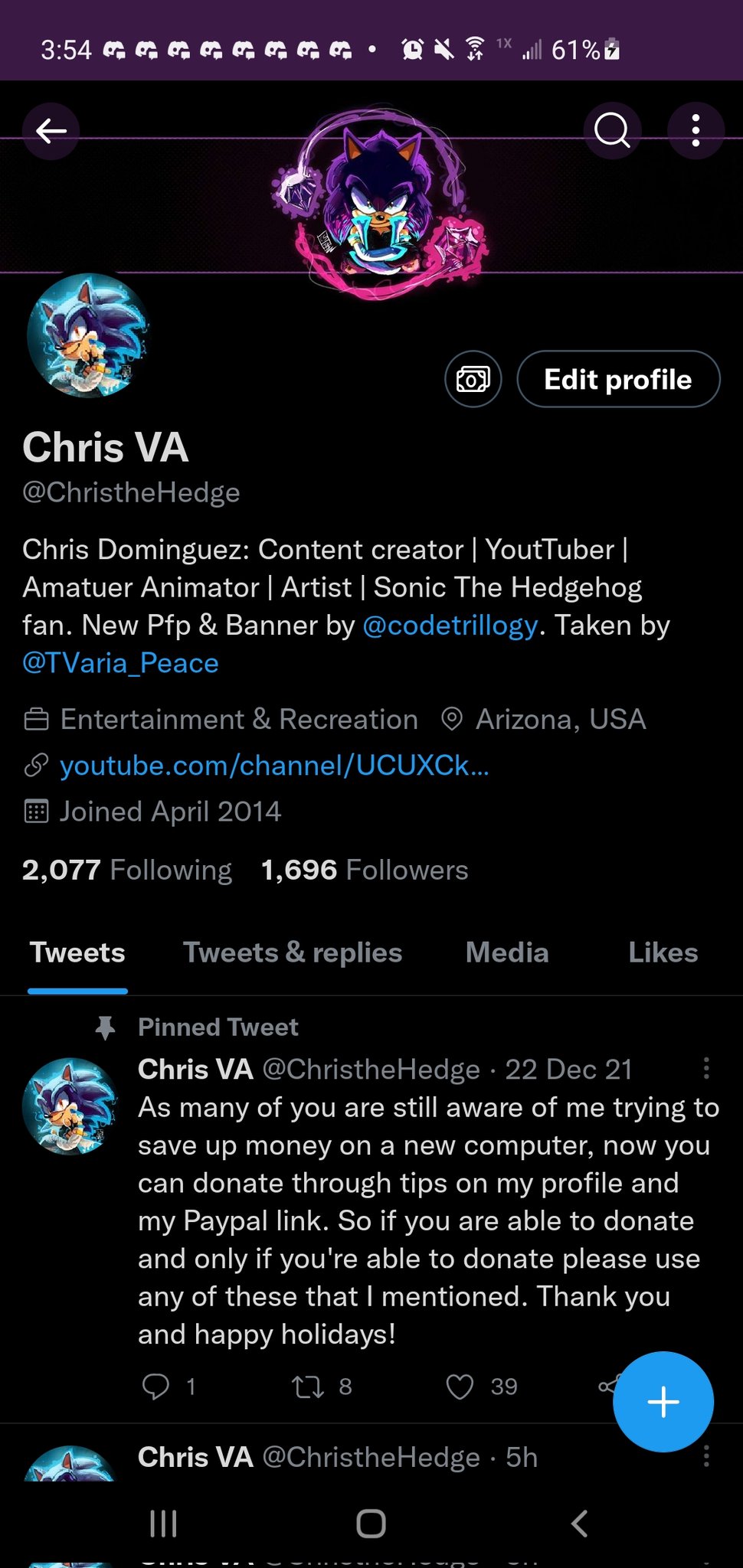 Chris VA on Twitter: "Shout-out to @codetrillogy for the awesome new Banner and pfp for my ...