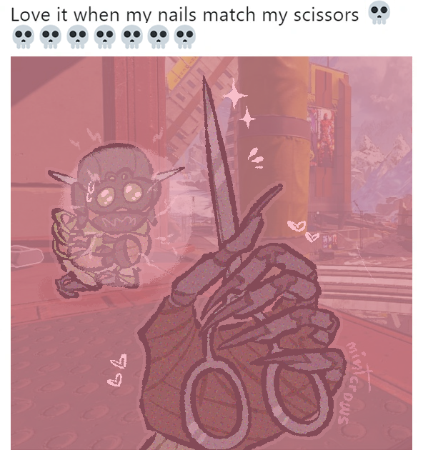 「i like the nails of the new rev skin [apex legends] 」minty! 🌺🦑💀 play ...