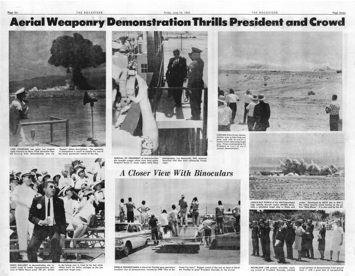 JFK Visits Naval Ordnance Test Station China Lake June 7, 1963 - Thread ...