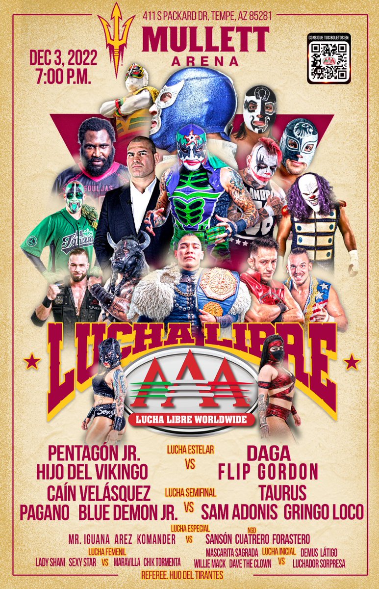 Cartel De Lucha Libre Lucha Libre AAA Worldwide | Tienda Oficial