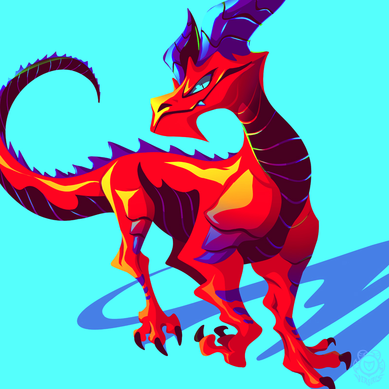 「red drake 」|VERSYのイラスト