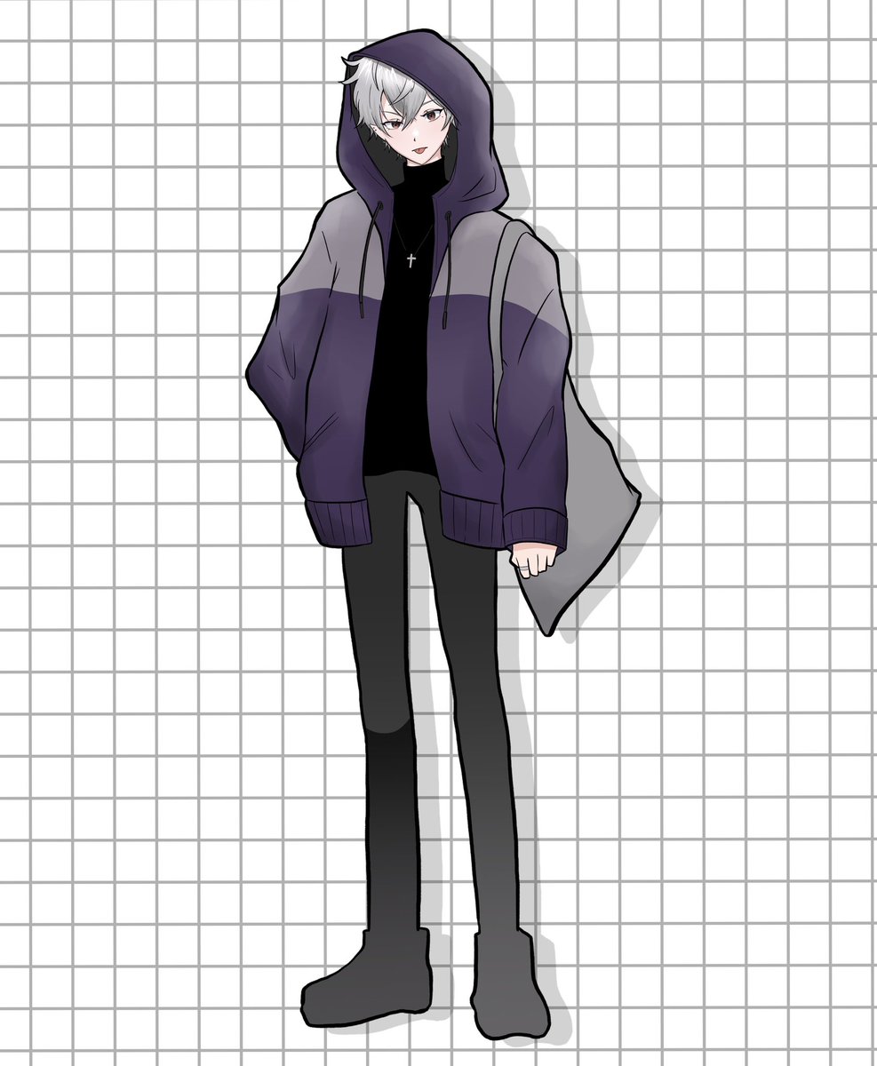 「葛葉① #Vに好きなコーデ着せてみた #KuzuArt 」|小枝 むぎのイラスト