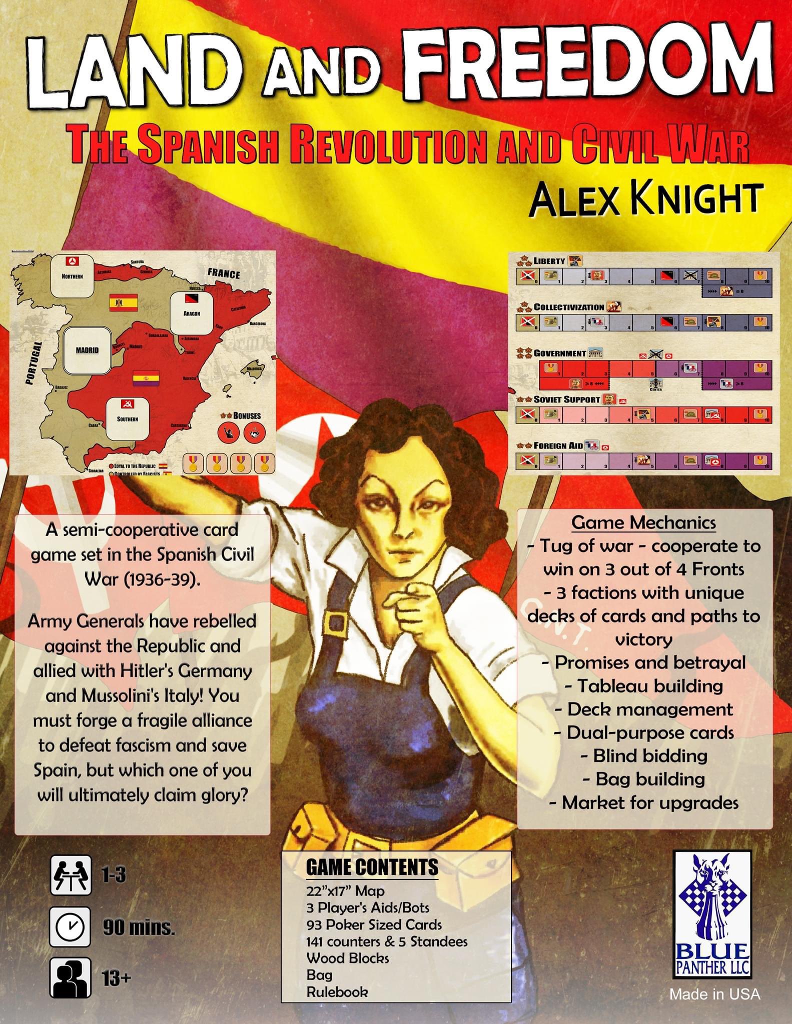 Ryan Heilman on Twitter: "Land and Freedom, the game by new designer Alex Night ...