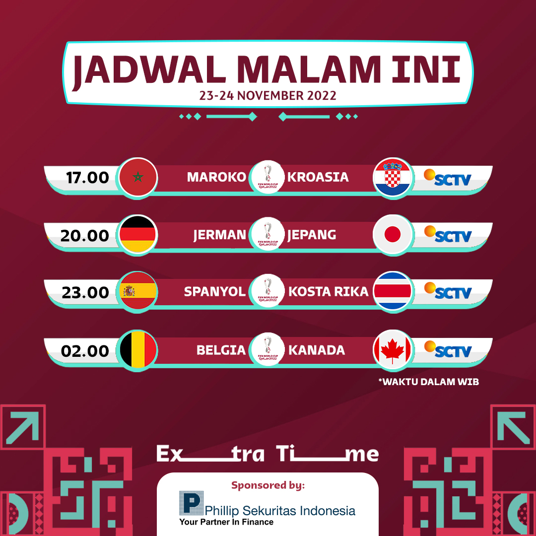 Extra Time Indonesia On Twitter Jadwalbolaet Malam Ini 17 00