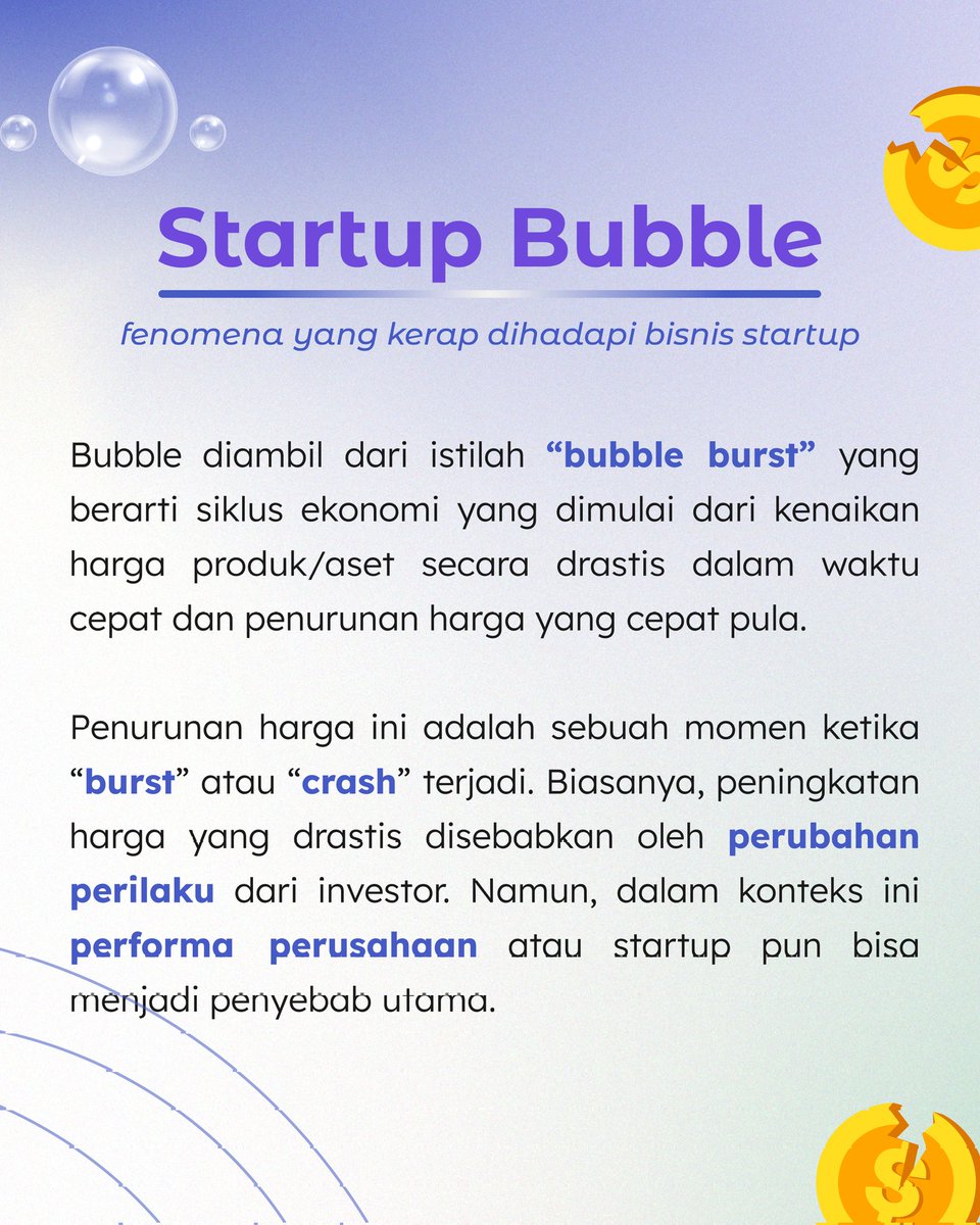 SEMANGAT NYICIL FP NYA! 🤩 | HMSI ITS on Twitter: "[HELLO ENTREPRENEUR: FENOMENA STARTUP BUBBLE ...