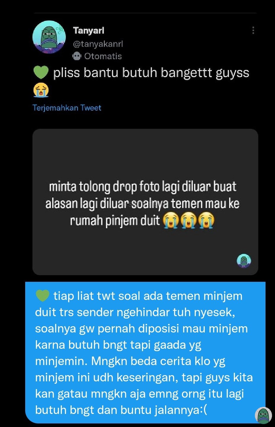 OPEN DM ㅡ Tanyarl 💚 on Twitter: "💚 gimana pendapat kalian soal ini ...