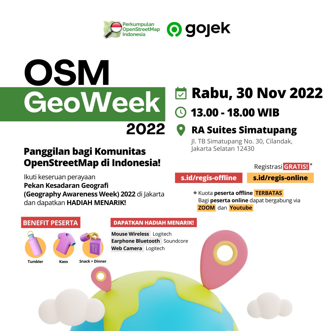 OpenStreetMap.id on Twitter: "POI berkolaborasi dengan GOJEK Indonesia mengundang Anda semua ...