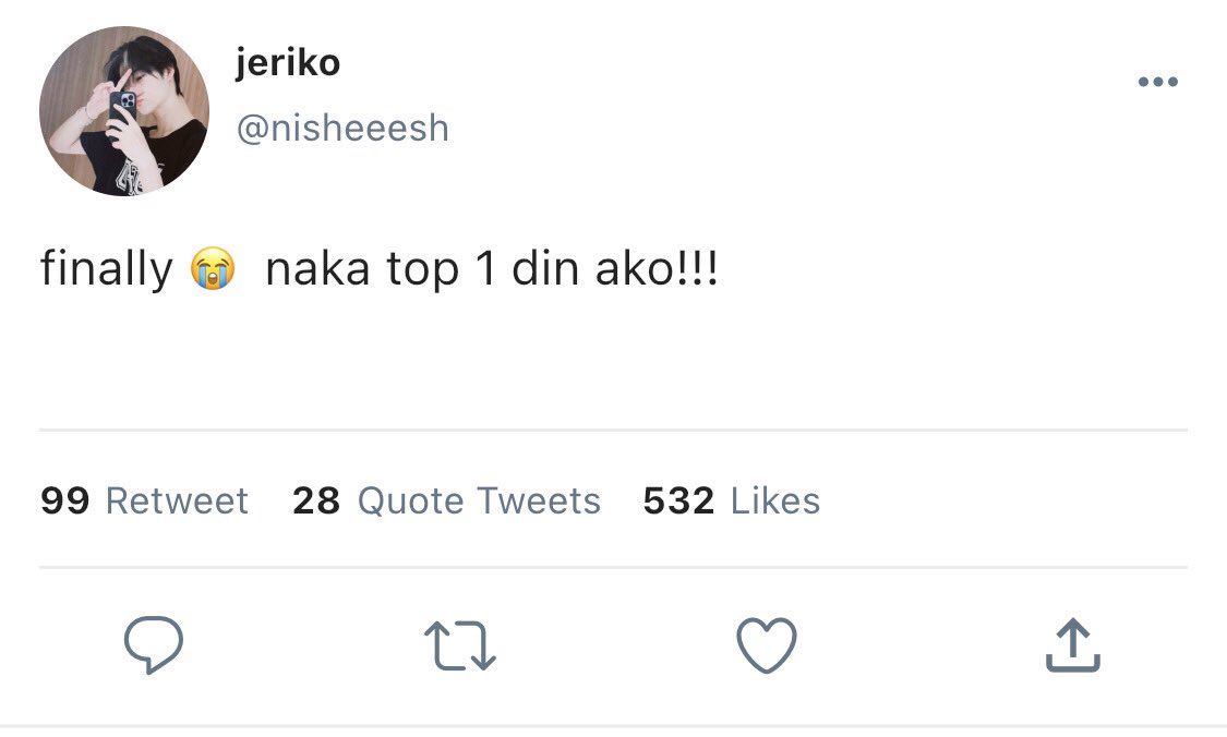 ky 🖊 on Twitter: "a #hoonki few tweets au kung saan naging top 1 si jeriko (nrk) 🗒 https://t.co ...