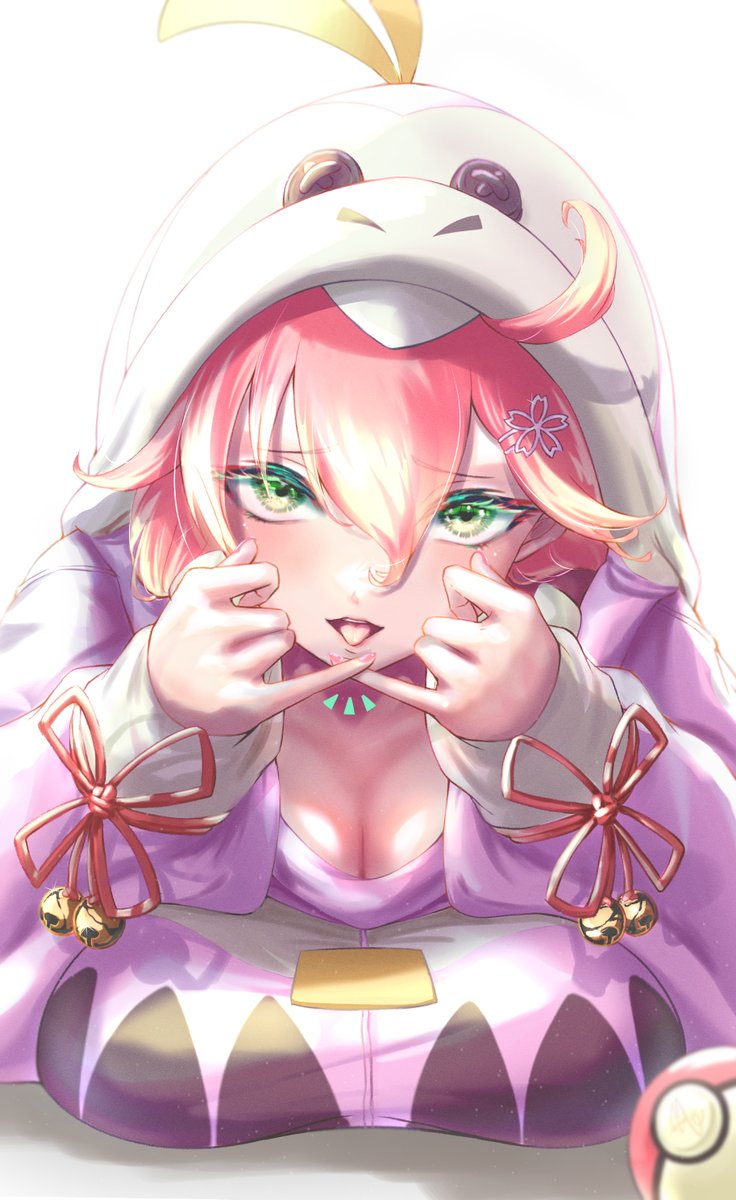 「みこちホゲチいろち(/・ω・)/ 下乳がポイントです|д゜) #miko_Ar」|sYaM@イラストレーターのイラスト