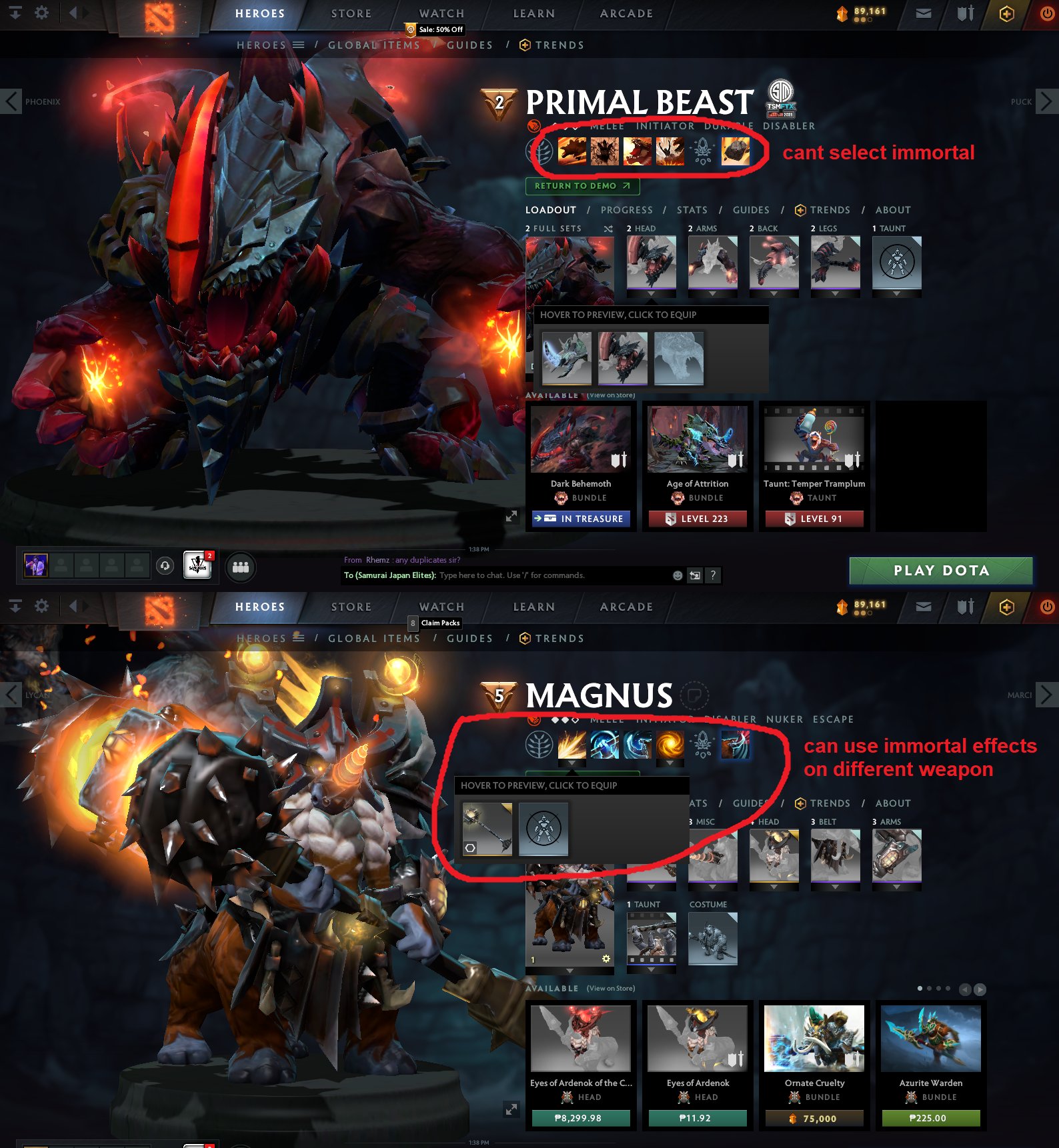 Dota 2 Pudge Mix Set